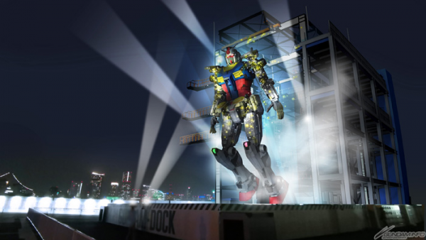 Moving Gundam Statue to Perform Minovsky Flight from Mobile Suit Gundam ...