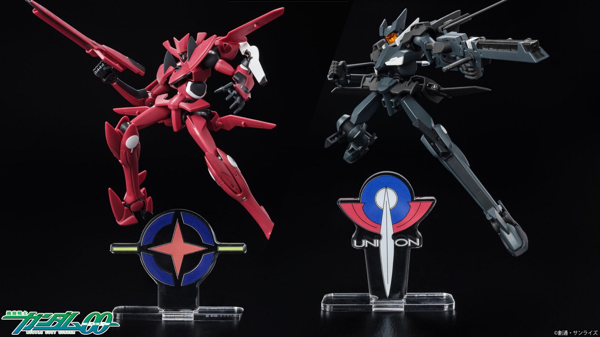 Gundam 00 AEU & Union Acrylic Logo Displays Announced - Gundam News