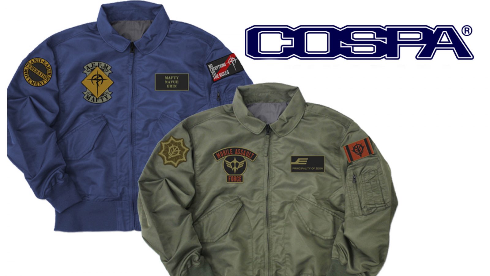 Cospa Announces Mafty and Principality of Zeon Flight Jackets – Gundam News
