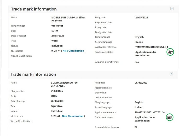 Bandai Namco Filmworks Files Gundam Trademarks ‘Silver Phantom’ and ‘Requiem for Vengeance ...